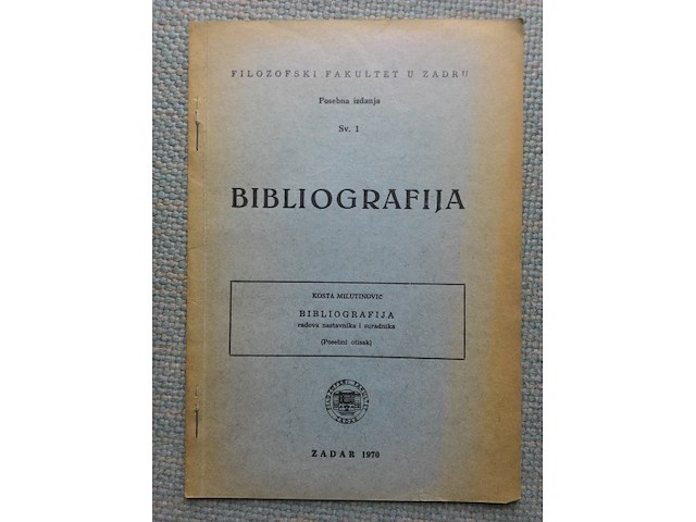 Kosta Milutinović Bibliografija
