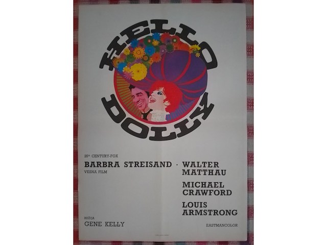 plakat HELLO DOLLY (Barbra Streisand / Louis Armstrong)