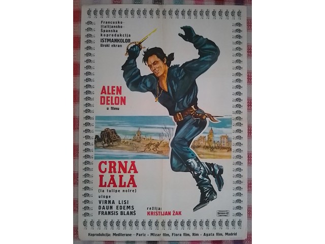 plakat CRNA LALA (Alain Delon)