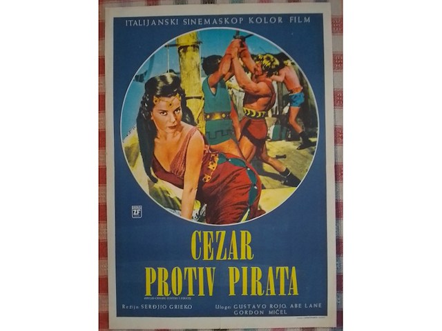 plakat CEZAR PROTIV PIRATA