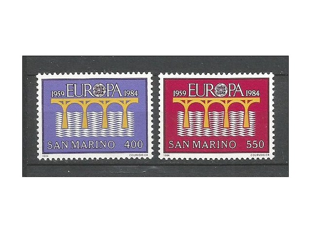 San Marino 1984. EVROPA CEPT cista serija