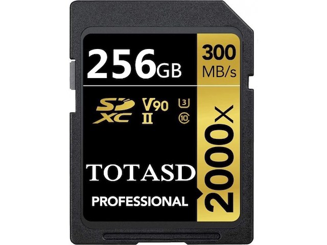 TOTASD Pro SDXC memorijska kartica 256gb / 300 mb/s