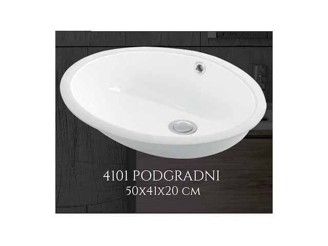 LAVABO PODGRADNI ISPOD RAVNE PLOČE 4101 PODGRADNI 50X41 - ESVIT