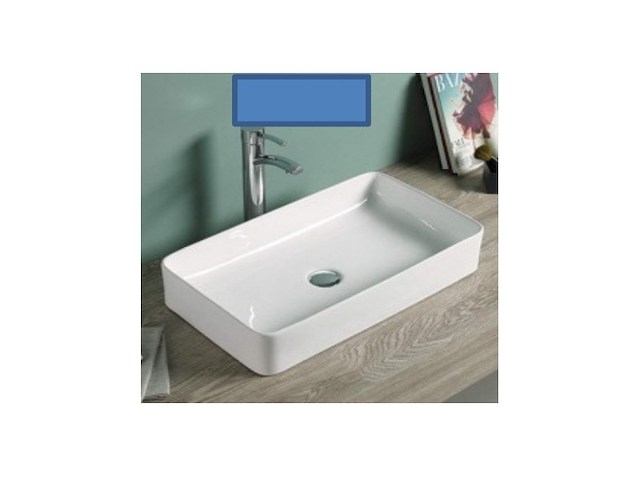 LAVABO NADGRADNI NA RAVNU PLOČU 7010 605X355 BELI VISOKI SJAJ - MINOTTI