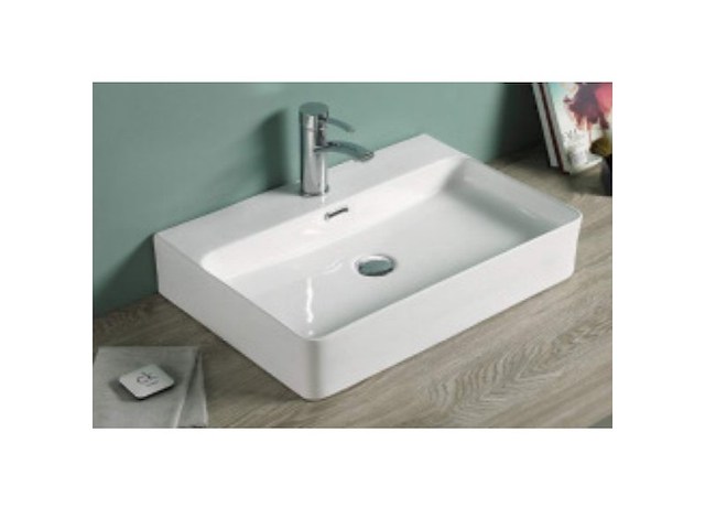 LAVABO NADGRADNI NA RAVNU PLOČU 7002 600X425 BELI VISOKI SJAJ - MINOTTI