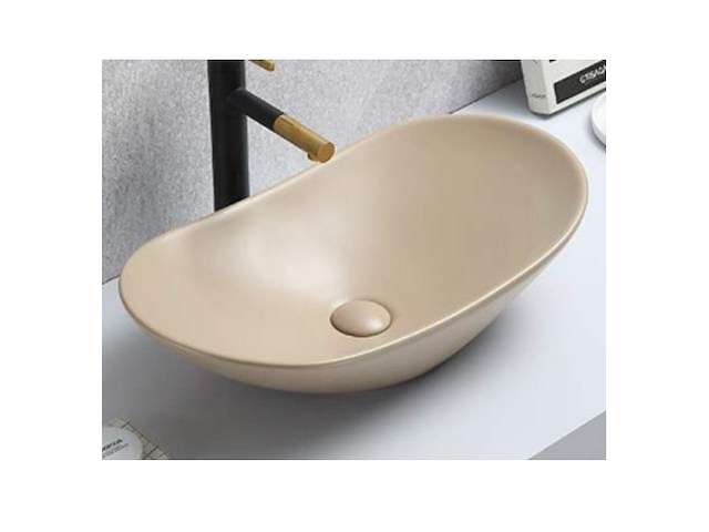 LAVABO NADGRADNI NA RAVNU PLOČU 7030BE 615X360 BEŽ MAT - MINOTTI