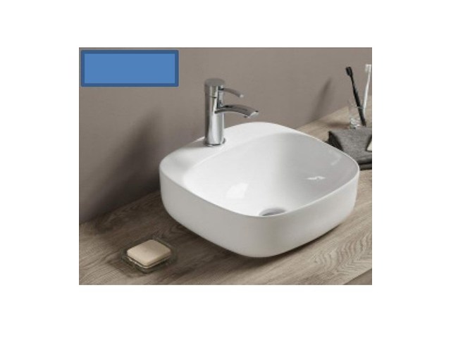 LAVABO NADGRADNI NA RAVNU PLOČU 7019 410X420 BELI VISOKI SJAJ - MINOTTI