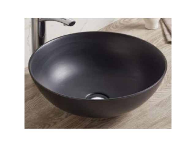 LAVABO NADGRADNI NA RAVNU PLOČU 7008CM fi415 CRNI MAT - MINOTTI