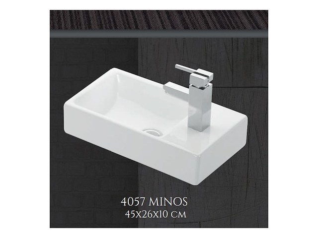 LAVABO NADGRADNI NA RAVNU PLOČU MINOS 450X260 - ESVIT