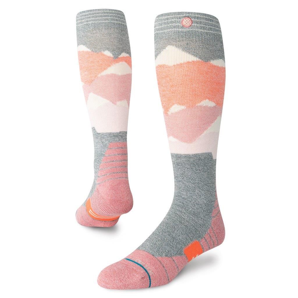 Stance LONELY PEAKS SNOW OTC, ženske čarape za planinarenje, pink