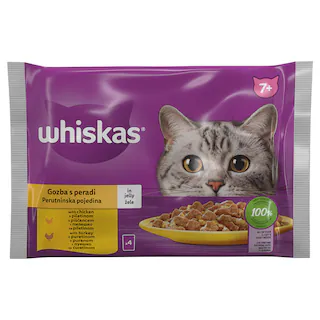 Kesice izbor zivine Senior Whiskas4x85g