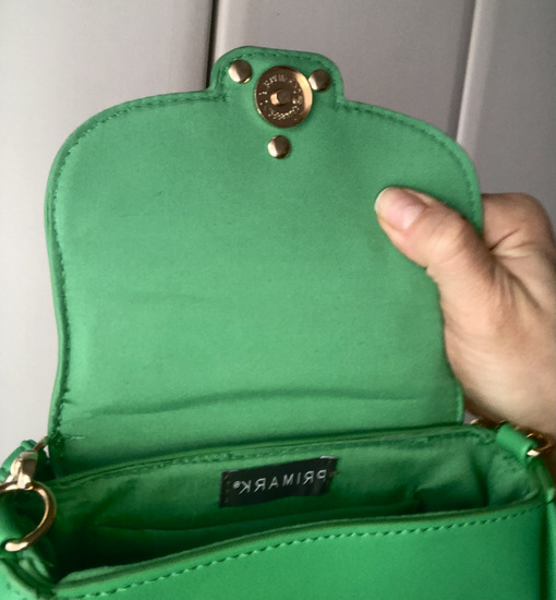 Zelena kozna torbica