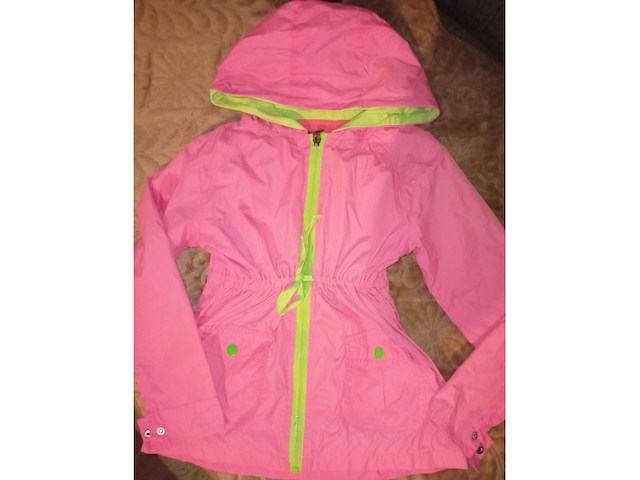 Dečija jaknica sa kapuljačom size:104cm,roza,marke:L&;T: