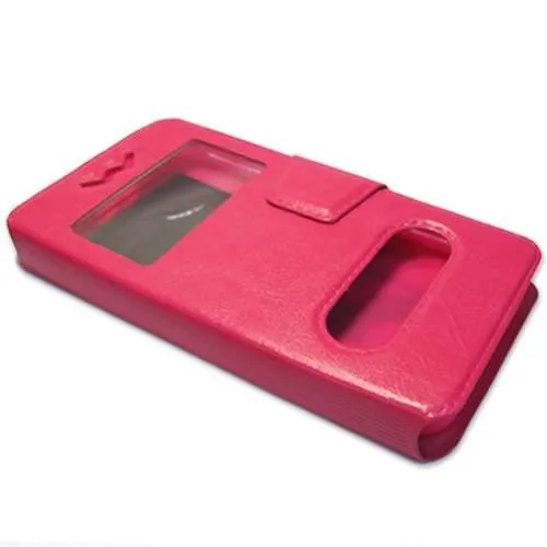 Futrola - maska FLIP silikonska univerzalna XL (4.6-5.0in) pink (MS)