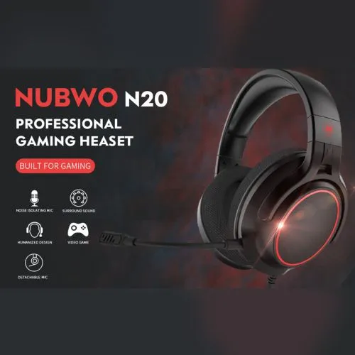 Slusalice Gaming Nubwo N20 3.5mm crne