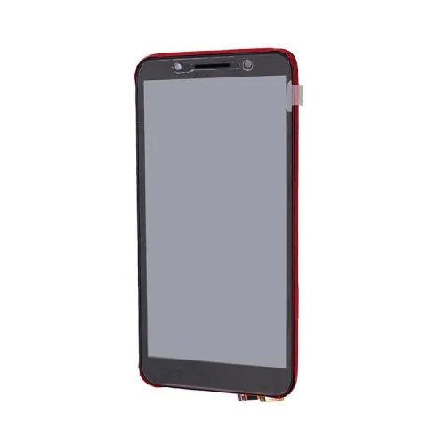 LCD ekran / displej za Alcatel OT 1C/5009D+touch screen crni+frame crveni SPO