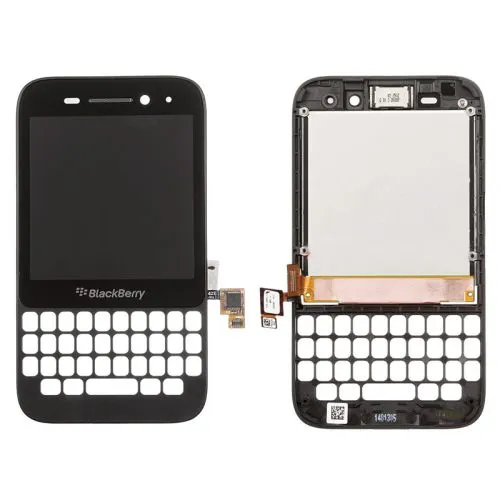 LCD ekran / displej za Blackberry Q5+touch screen+frame crni high CHA