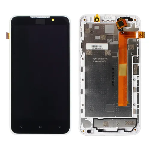 LCD ekran / displej za HTC Desire 316/Desire 516+touch screen crni+beli frame high CHA