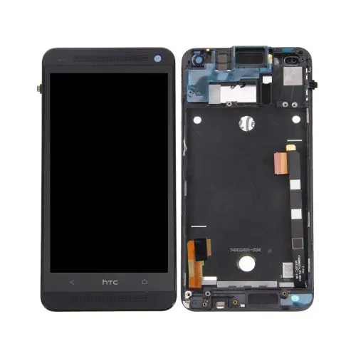 LCD ekran / displej za HTC ONE/M7+touch screen+frame crni