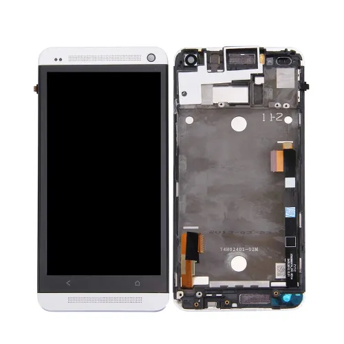 LCD ekran / displej za HTC ONE/M7+touch screen+frame sivi SPO