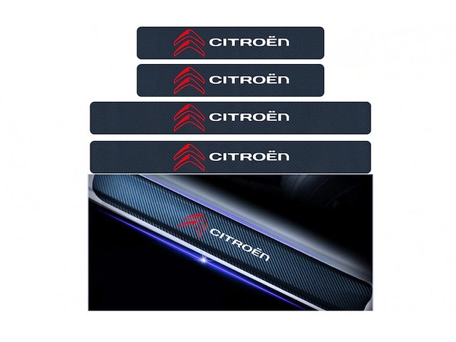 Stikeri za prag automobila - karbon CITROEN