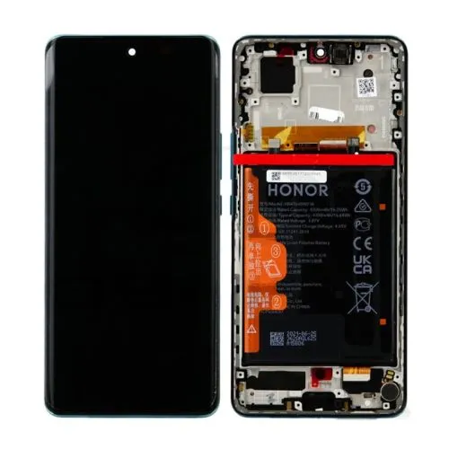 LCD ekran / displej za Huawei Honor 50 + touchscreen + baterija + frame Frost Crystal Service Pack Original/02354GLX