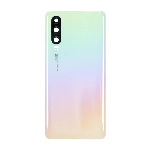 Poklopac za Huawei P30 Pearl White+staklo kamere