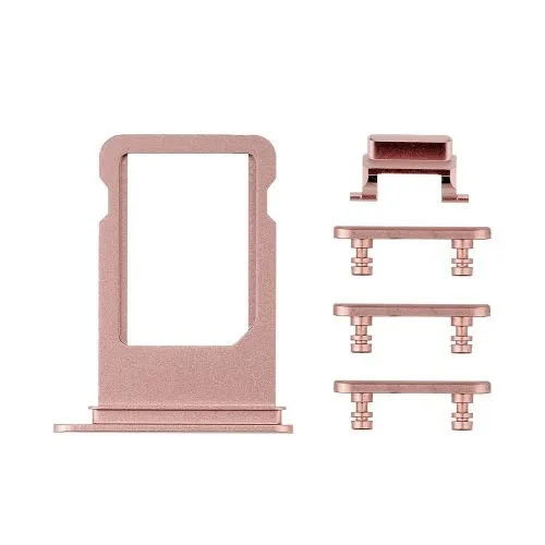 Drzac SIM kartice+set bocnih dugmica za iPhone 7 Plus ROSE GOLD (volume+on/off+silent)