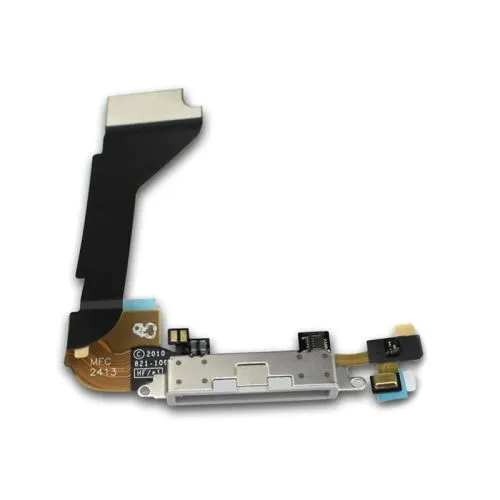 Flet kabl za iPhone 4 sa konektorom punjenja beli