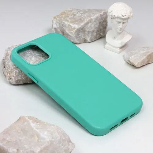 Futrola - maska Beautiful Shine Leather iPhone 12 6.1 mint