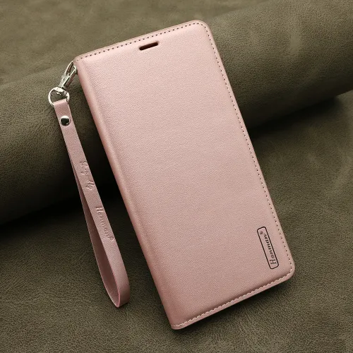 Futrola - maska BI FOLD HANMAN za iPhone 15 Plus (6.7) svetlo roze (MS)