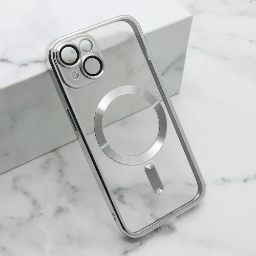 Futrola - maska CAMERA PROTECT MagSafe za iPhone 14 (6.1) srebrna (MS)
