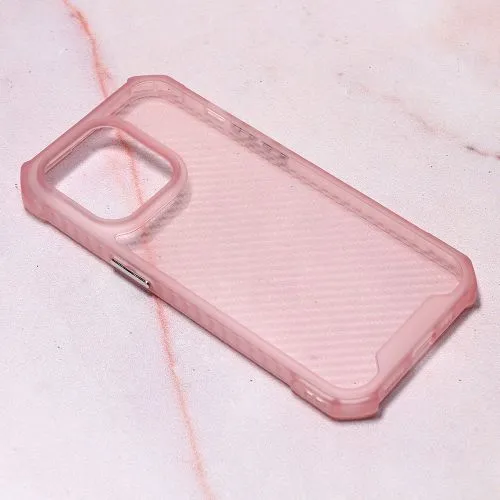 Futrola - maska Carbon Crystal za iPhone 14 Pro 6.1 pink