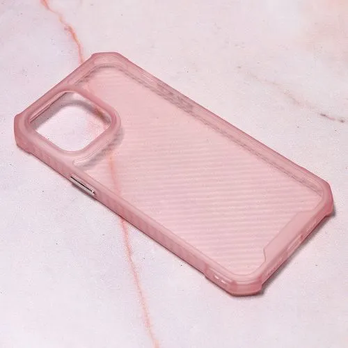 Futrola - maska Carbon Crystal za iPhone 14 Pro Max 6.7 pink