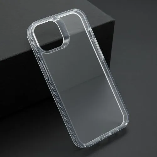 Futrola - maska COLOR FRAME za iPhone 13 (6.1) srebrna (MS)
