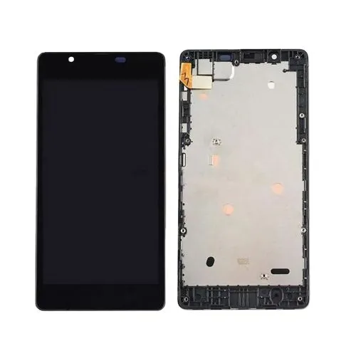 LCD ekran / displej za Microsoft Lumia 540+touch screen crni+frame