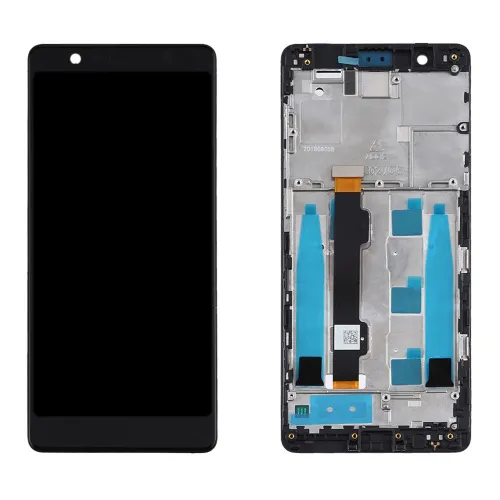 LCD ekran / displej za Nokia 5.1 + touchscreen + frame Black Service Pack Original/20CO20W0001