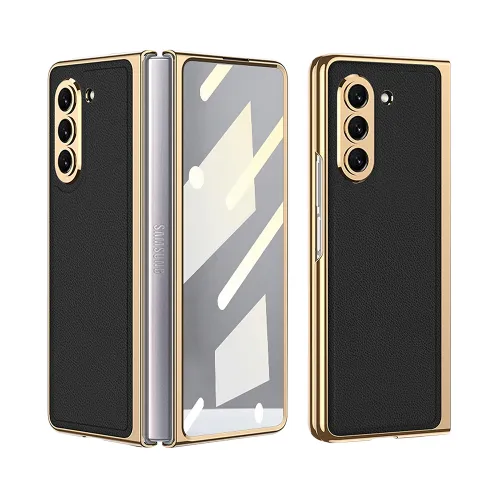 Futrola - maska GOLD LINE za Samsung F946 Galaxy Z Fold 5 5G crna (MS)