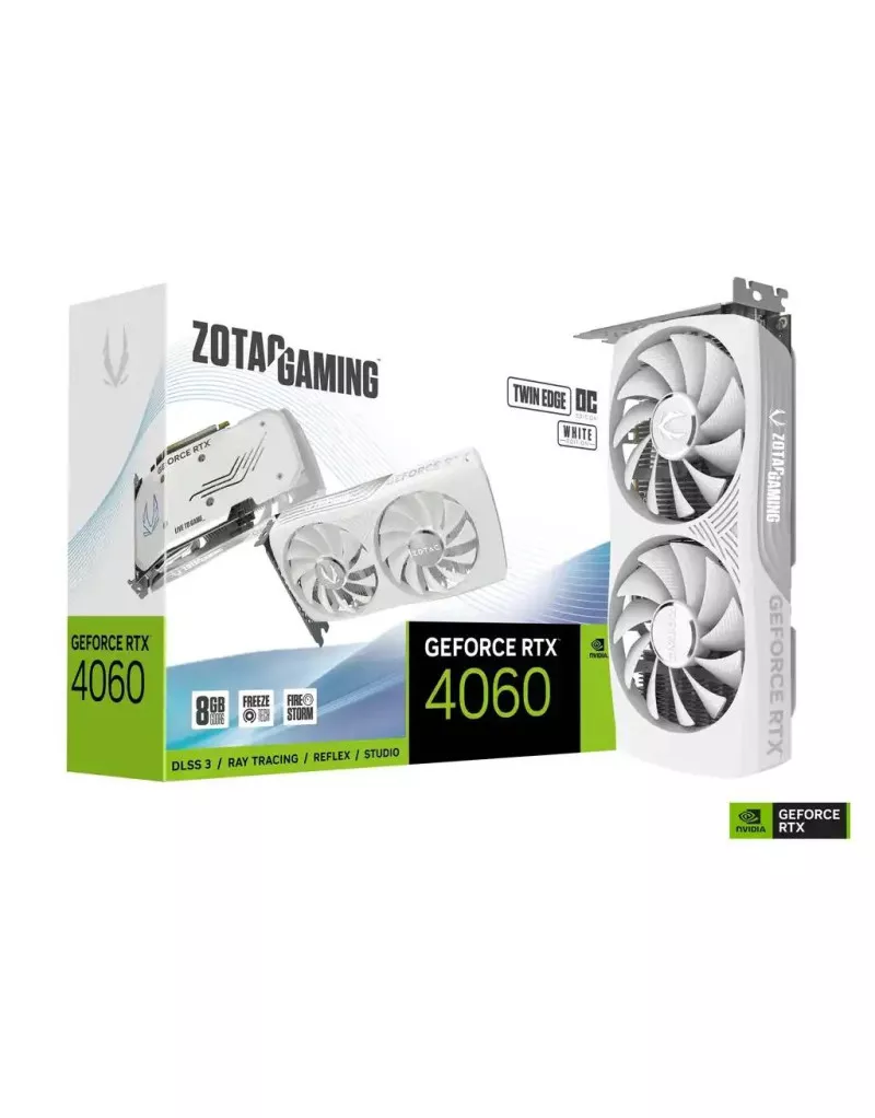 Grafička karta Zotac GAMING GeForce RTX 4060 Twin Edge OC White Edition 8GB...