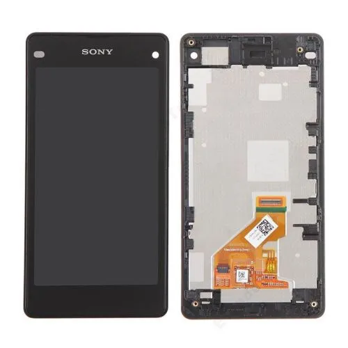 LCD ekran / displej za Sony Xperia Z1 compact/D5503+touch screen crni+frame crni