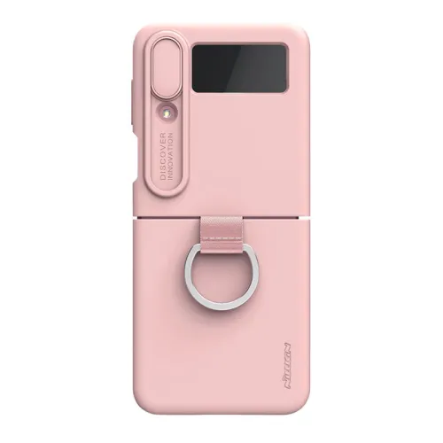 Futrola - maska Nillkin Cam Shield Silky za Samsung F721B Samsung Galaxy Z Flip 4 roze (MS)