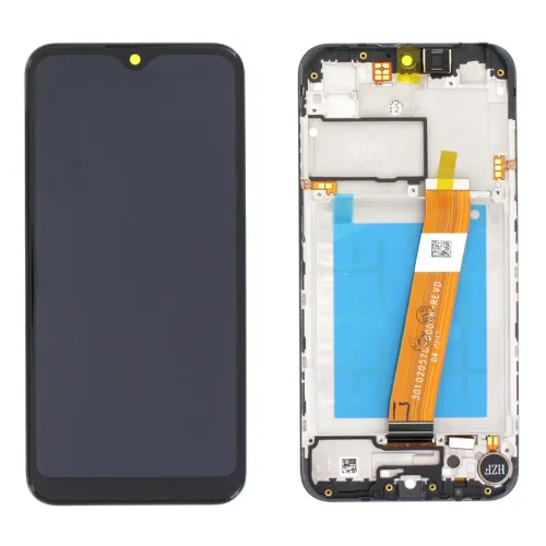 LCD ekran / displej za Samsung A015 Galaxy A01 (2020) + touchscreen + frame Black Service Pack Original/GH81-18209A