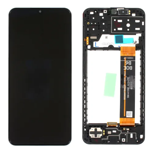 LCD ekran / displej za Samsung A135/Galaxy A13 + touchscreen + frame Black Service Pack Original/GH82-28508A