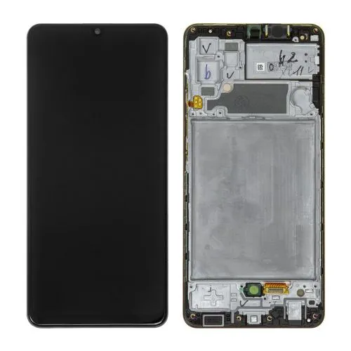 LCD ekran / displej za Samsung A325/Galaxy A32 2021 + touchscreen + frame Black Service Pack Original/GH82-25566A