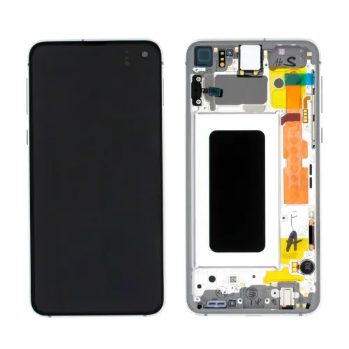 LCD ekran / displej za Samsung G970/Galaxy S10e + touchscreen + frame Prism White Service Pack Original/GH82-18852B