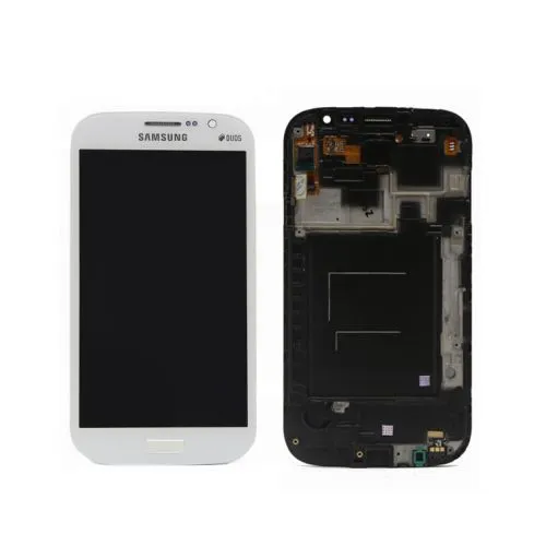 LCD ekran / displej za Samsung i9080/Galaxy Grand+touch screen+frame beli