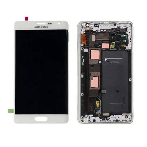 LCD ekran / displej za Samsung N915FY Galaxy Note Edge+touch screen+frame beli Service Pack Original