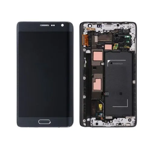 LCD ekran / displej za Samsung N915FY Galaxy Note Edge+touch screen+frame crni Service Pack Original