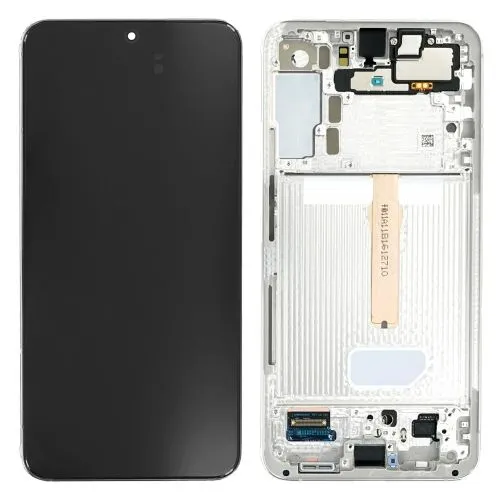 LCD ekran / displej za Samsung S906/Galaxy S22 Plus 5G + touchscreen + frame White Service Pack Original/GH82-27500B