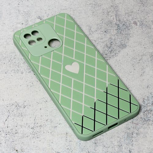 Futrola - maska Diamond Heart za Xiaomi Redmi 10C svetlo zelena